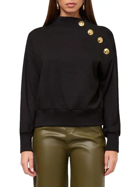 Fifteen Twenty Tessa Mock Neck Sweater - Black
