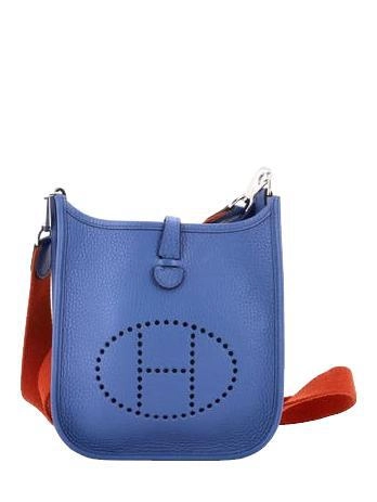 Hermès Evelyne Bag Gen Iii Clemence Tpm - Blue