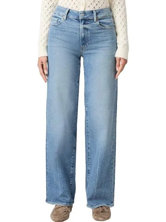 Paige Sasha High Waist Wide Leg Jeans - Arcade