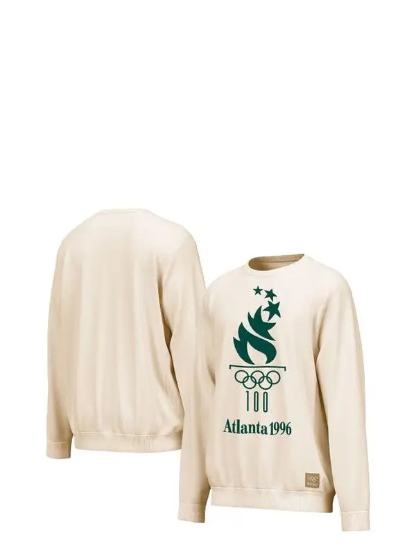 OUTERSTUFF Atlanta 1996 Summer Olympics Puff Emblem Sweatshirt - Cream