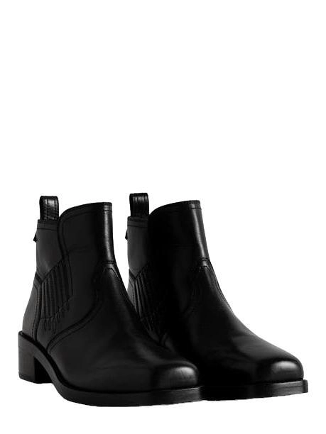 Zadig&Voltaire Igata Leather Western Bootie - Black