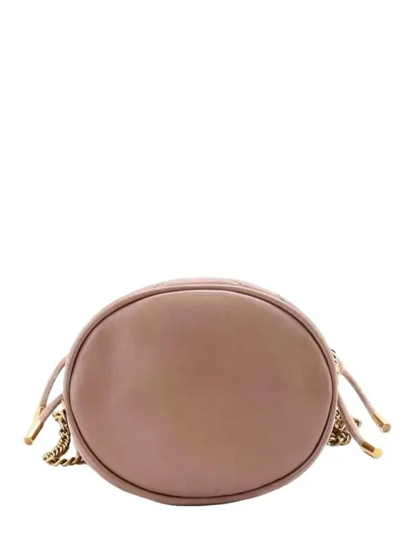 Gucci Gg Marmont Matelasse Leather Mini Bucket Bag - Neutrals
