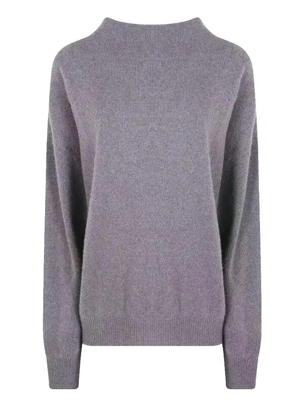 Liviana Conti Cashmere Mock-neck Knit - Brown