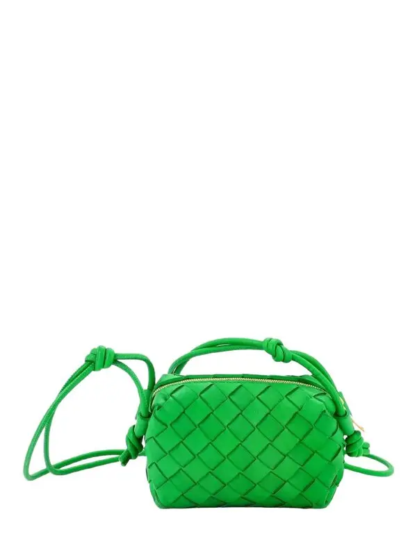 Bottega Veneta Loop Intrecciato Nappa Candy Cross Body Bag - Green