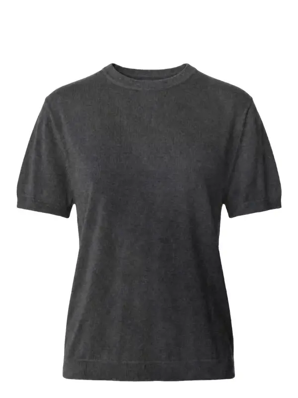 TOCCIN Cary Boxy Wool T-shirt - Grey