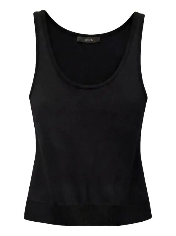 TOCCIN Lani Scoop-neck Blouse - Black
