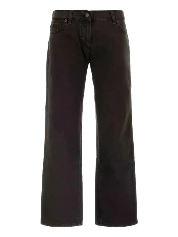 Magda Butrym Cotton Denim Jeans - Brown