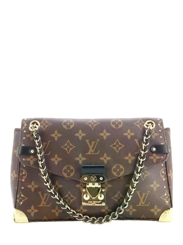 LOUIS VUITTON Trunkie Handbag Monogram Canvas Shoulder Bag - Brown