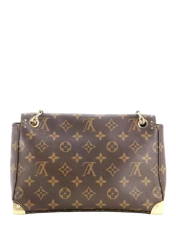 LOUIS VUITTON Trunkie Handbag Monogram Canvas Shoulder Bag - Brown
