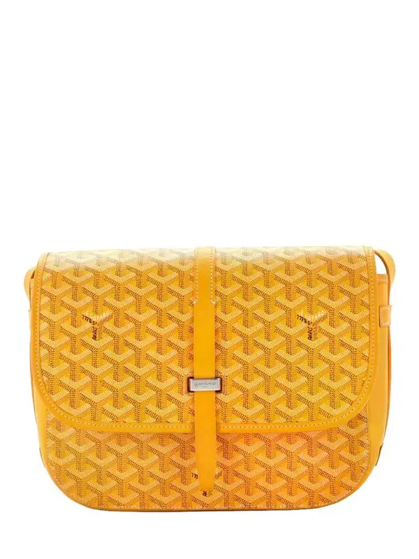 Goyard Belvedere Ii Messenger Bag Coated Canvas Cross Body Bag - Yellow