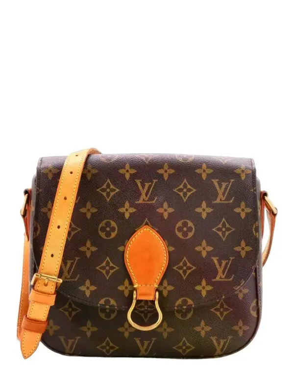 LOUIS VUITTON Saint Cloud Handbag Monogram Canvas Gm Cross Body Bag - Brown