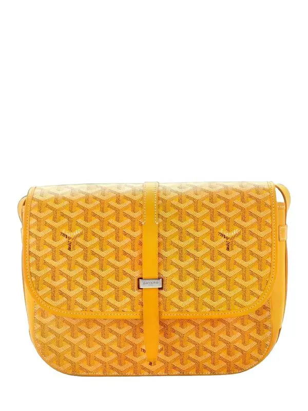 Goyard Belvedere Ii Messenger Bag Coated Canvas Cross Body Bag - Yellow