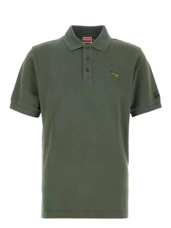 Kenzo Jumping Tiger Slim Polo Shirt - Green