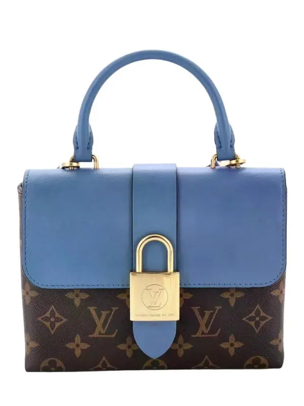 LOUIS VUITTON Monogram Canvas And Leather Bb Satchel - Blue