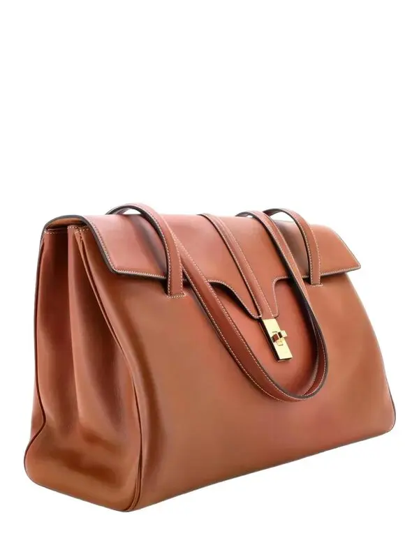 Celine Soft 16 Smooth Calfskin Shoulder Bag - Brown
