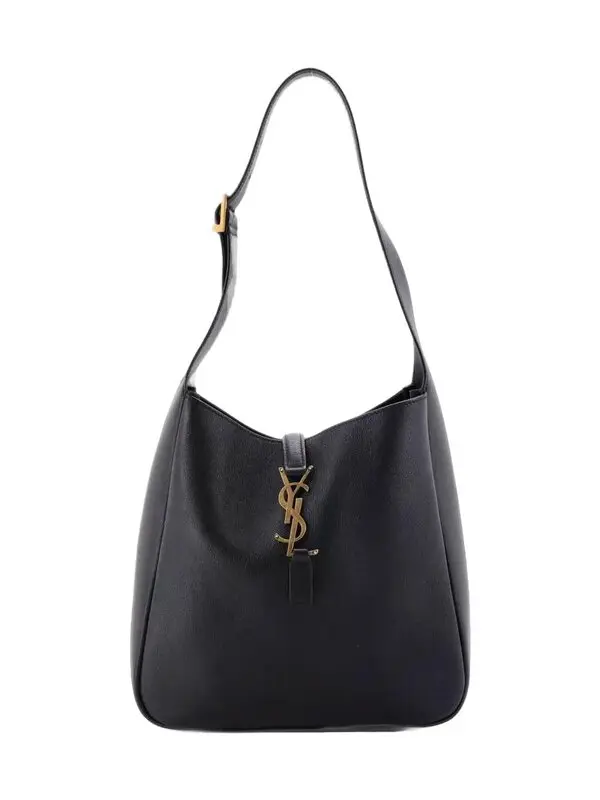 Saint Laurent Le 5 A 7 Supple Leather Small Hobo Bag - Black
