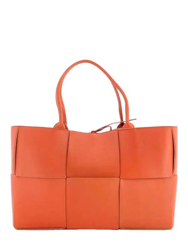 Bottega Veneta Maxi Intrecciato Leather Tote Bag - Brown