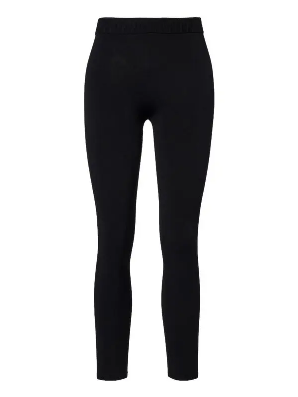 Balenciaga Cropped Leggings - Black