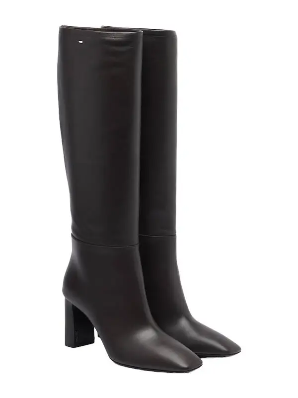 Max Mara Leather Knee-high Boots - Brown
