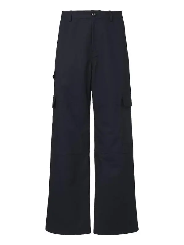 Balenciaga Cotton Cargo Pants - Black