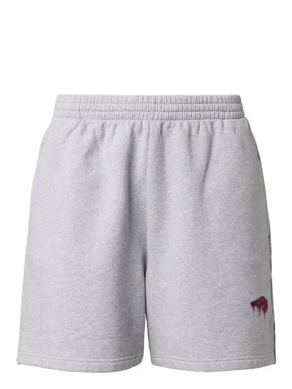 Balenciaga Cotton Jersey Shorts - Grey