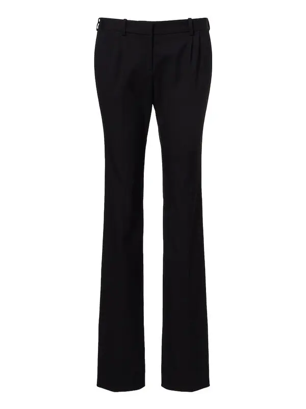Balenciaga Wool Twill Pants - Black