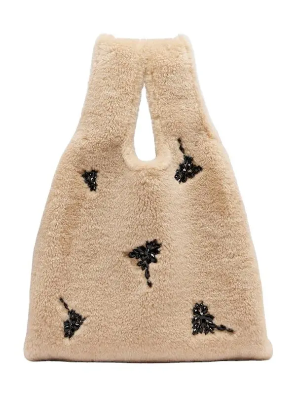 Simone Rocha Embellished Shopper - Beige