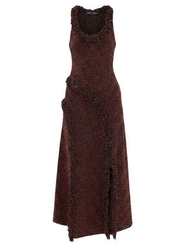 Proenza Schouler Nilo Textured Jacquard Dress - Black/copper