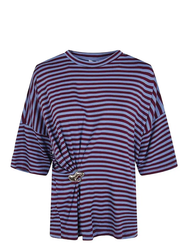 Essentiel Antwerp Striped Kriss T-shirt - Red