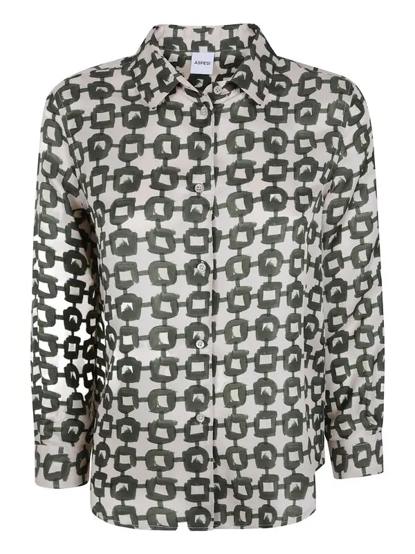 Aspesi Long Sleeve Shirt - Green