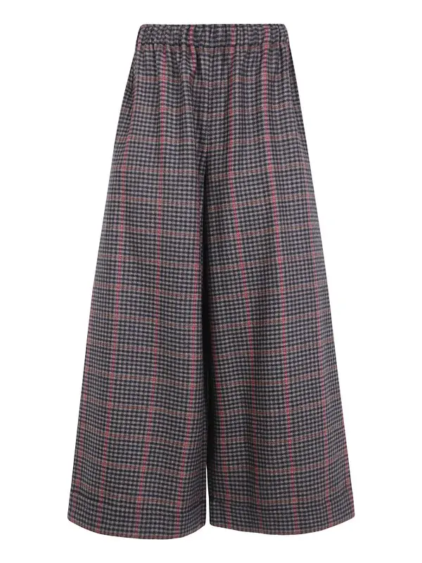 DANIELA GREGIS Pants Wool "pigiama" Pockets Trousers - Brown
