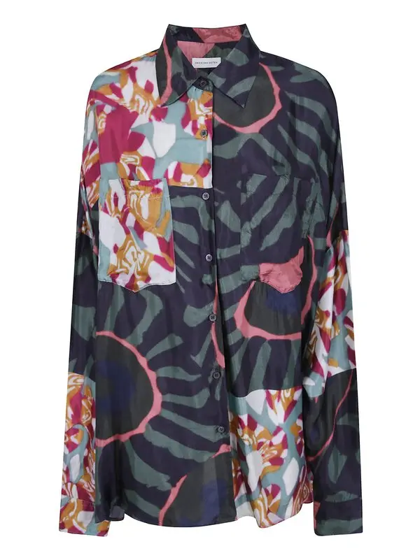 Dries Van Noten Casia Fluid Twill Shirt - Beige