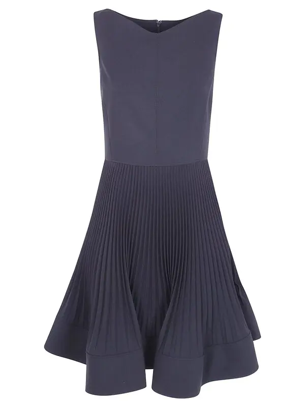 Emporio Armani Pleated Dress - Black