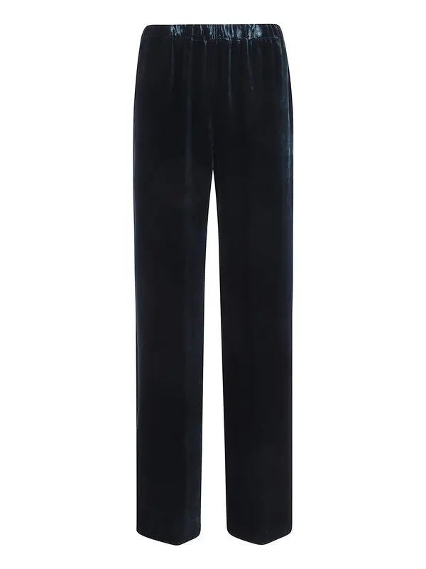 Antonelli Firenze Tazio Velvet Silk Pants - Green