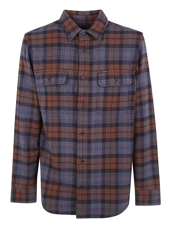 Filson Shirt Long Sleeve "vintage Flannel Work - Black