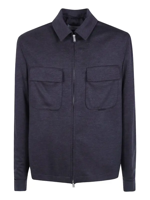 LARDINI Wool Jacket - Gray