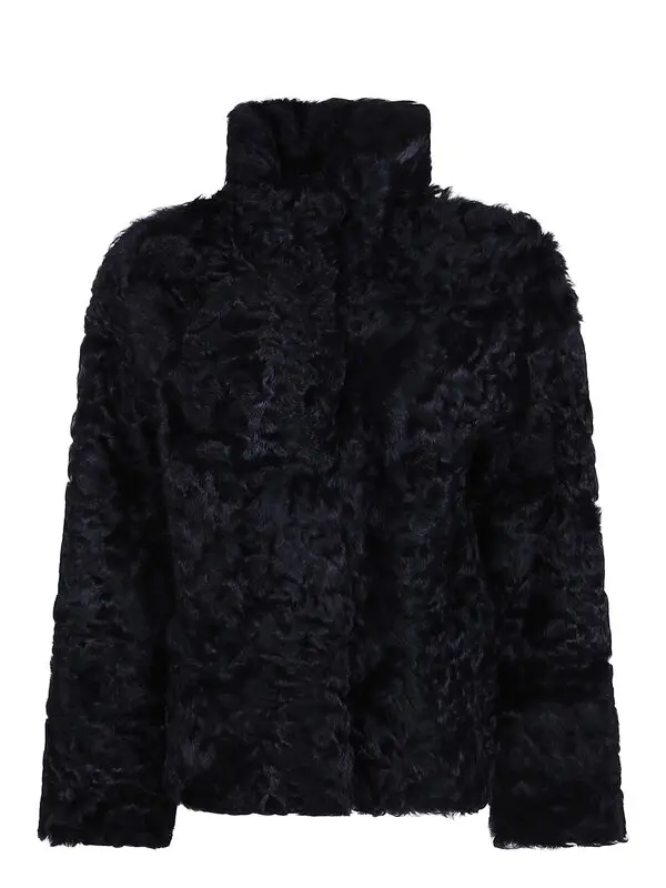 P.a.r.o.s.h P. A.r. O.s. H. Coat With Fur "d431914.leak26 - Blue