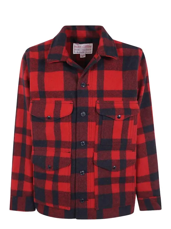 Filson Wool Mackinaw Cruiser Jacket - Red