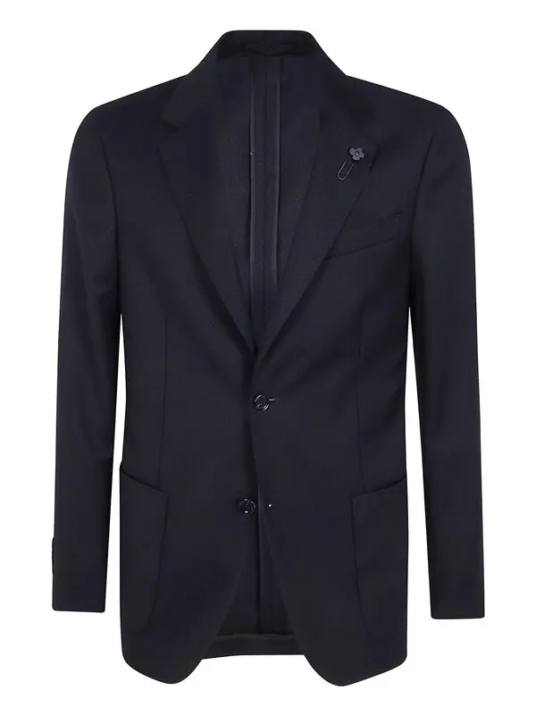 LARDINI Wool Blazer - Gray