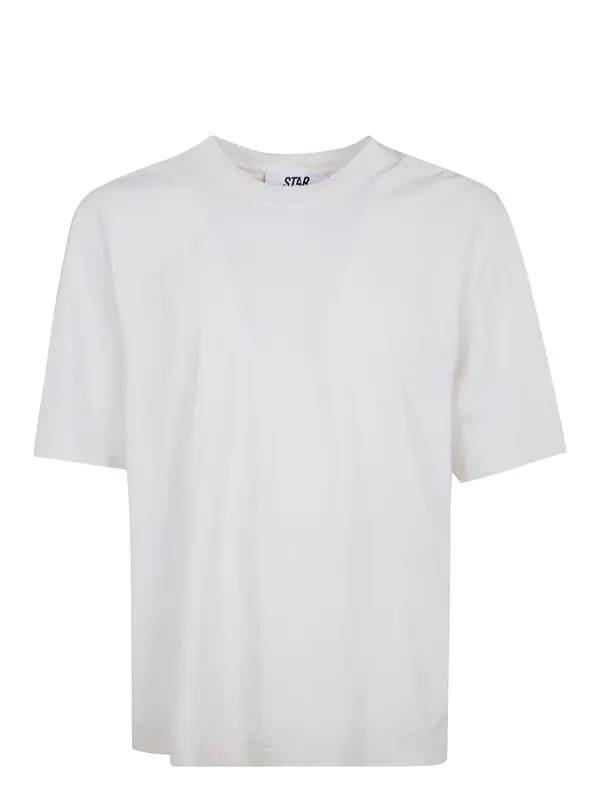 GOLDEN GOOSE T-shirt Vintage Treatment "star - Gray