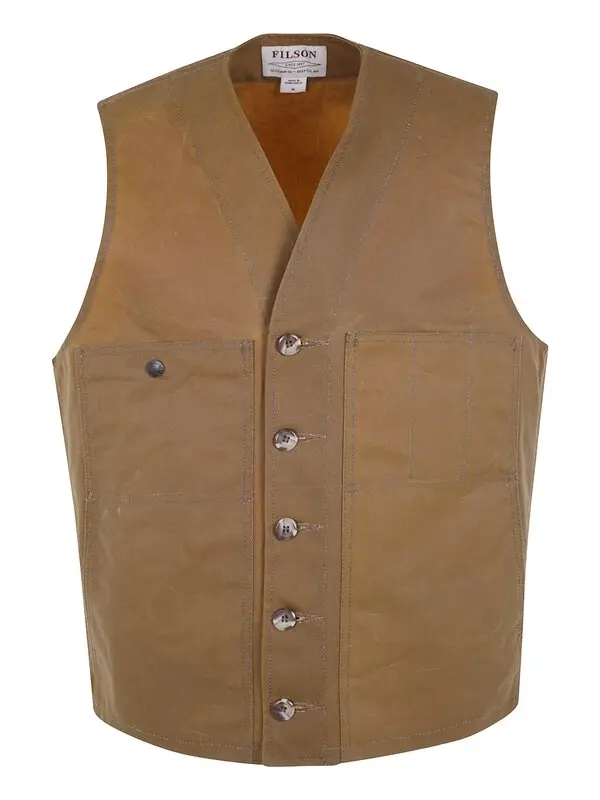 Filson Vest Cotton "oil Tin - Brown