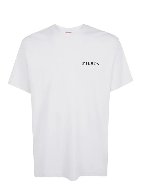 Filson T-shirt Short Sleeves "scenic Graphic - Brown