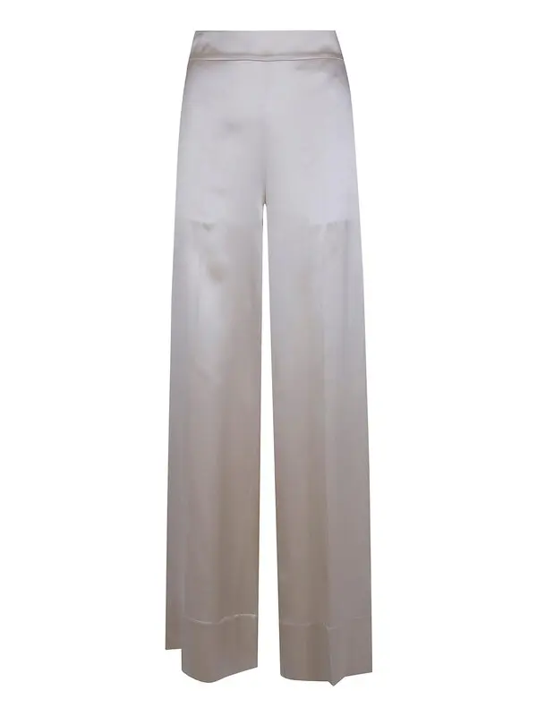 JOSEPH Silk Satin Trousers - Gray