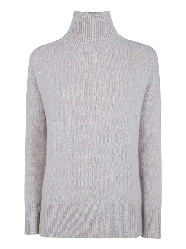 KUJTEN Cashmere Ulla Turtleneck Pullover - Beige