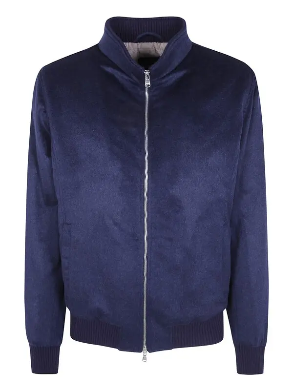 BARBA NAPOLI Jacket Cashmere "fox - Blue