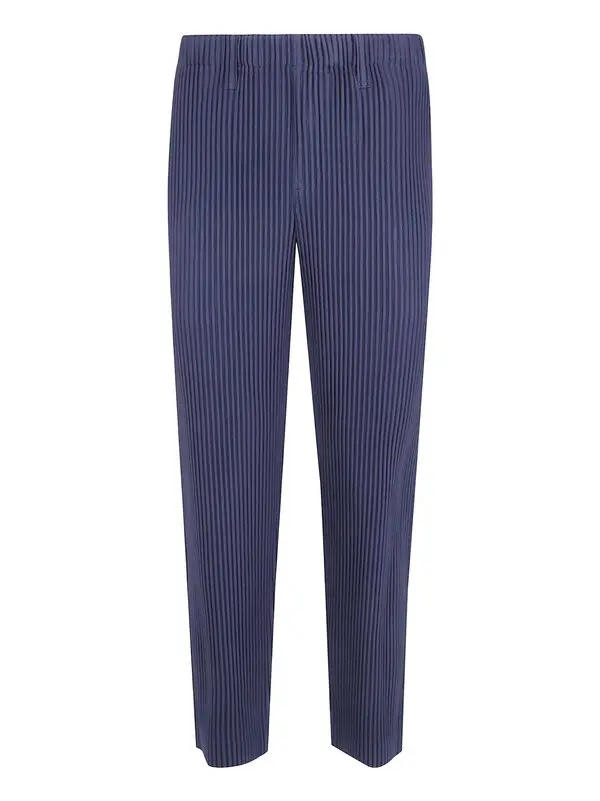 Issey Miyake Basic Trousers - Blue