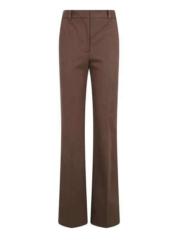 JOSEPH Stretch Gabardine Trousers - Brown