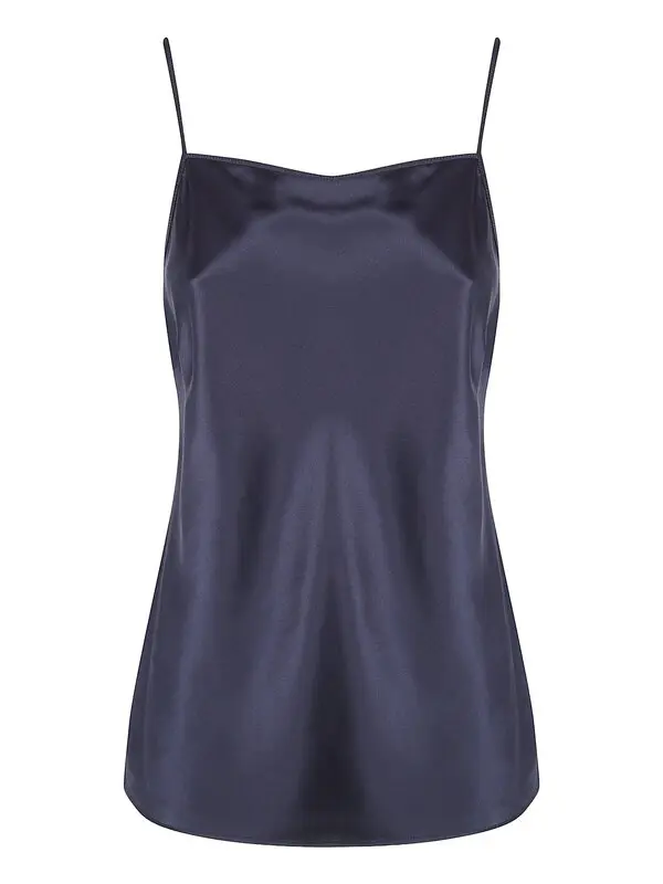 JOSEPH Cloe Silk Satin Cami Top - Black