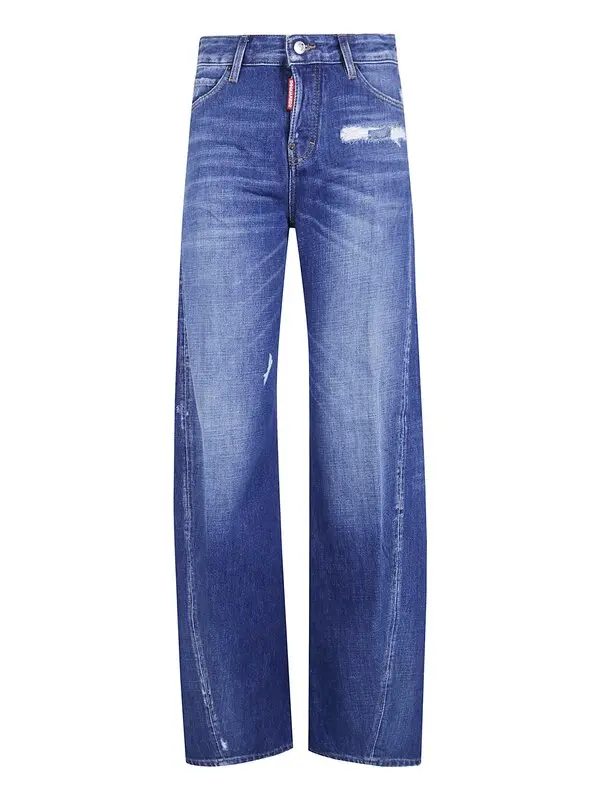 Dsquared2 Loose Fit Twist Denim - Blue
