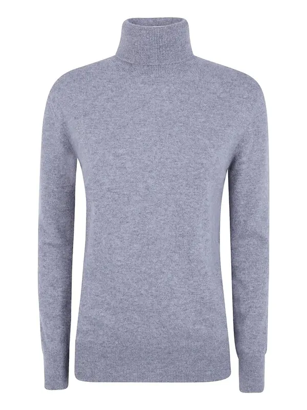 DRHOPE Essential Cashmere Turtleneck Sweater - Gray